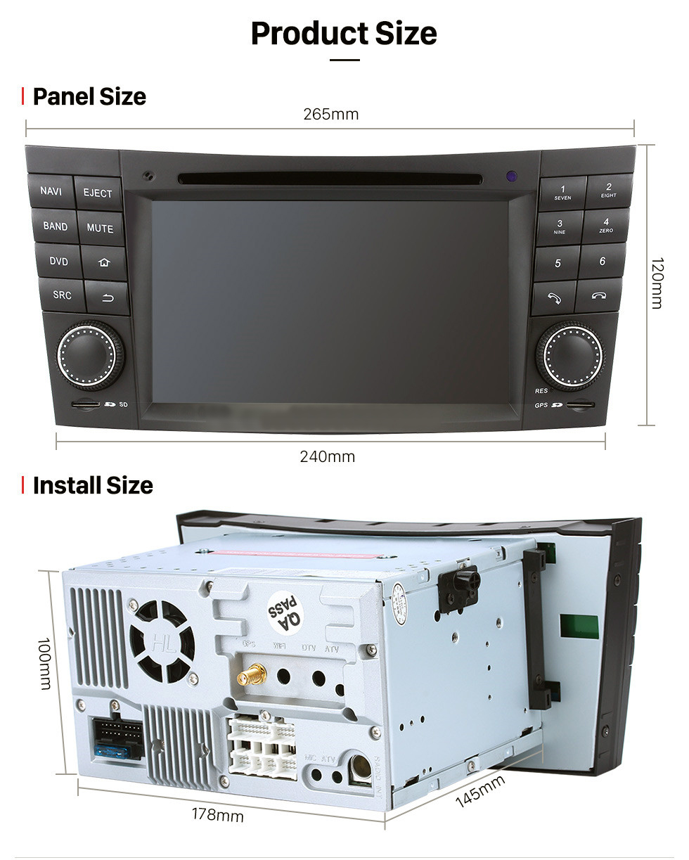 Mercedes-Benz CLS(W219)/E(W211)/G(W463) Aftermarket Radio Upgrade